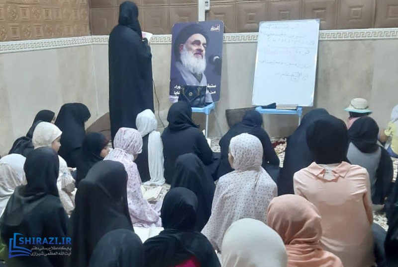 برگزاری دروس هفتگی مؤسسه حضرت ام البنین سلام الله علیها در شهر فاو ...